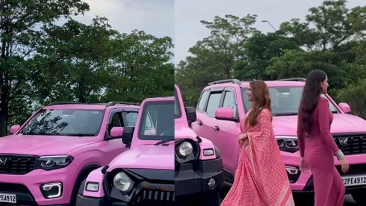 Meet Lucknow's 'Crazy Pink' Girls, Who Are Making Heads Turn For Colour Of Their SUVs - News18