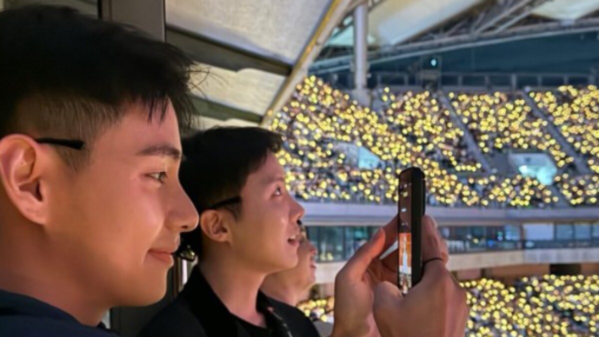 Watch: BTS Star V Attends IU's Concert With J-Hope - News18