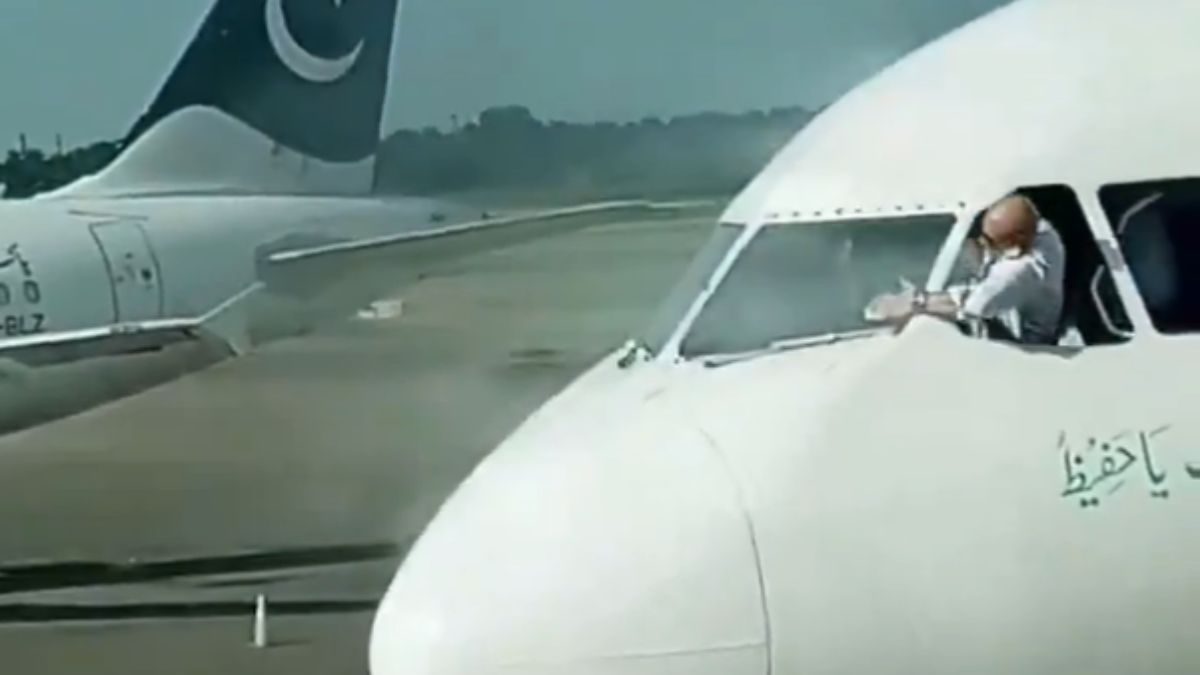 Pakistani Pilot’s Impromptu Windshield Cleaning Goes Viral, Viewers Can ...