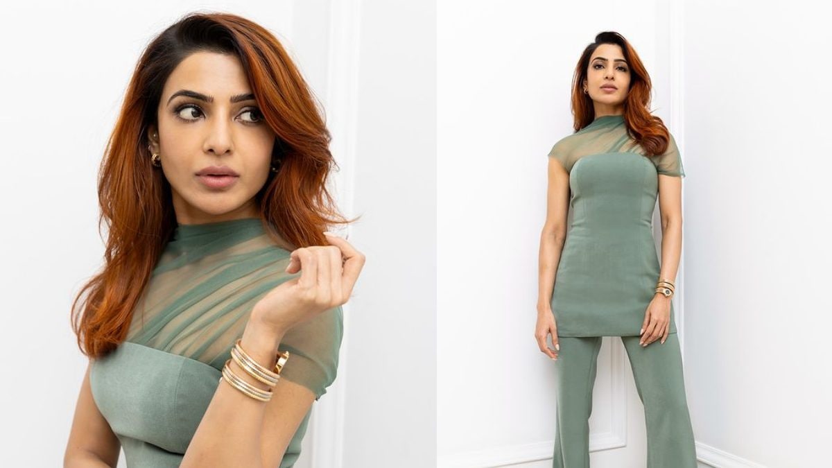 Samantha Ruth Prabhu Is Oh-So-Stylish In This Pastel Green Co-Ord Set ...