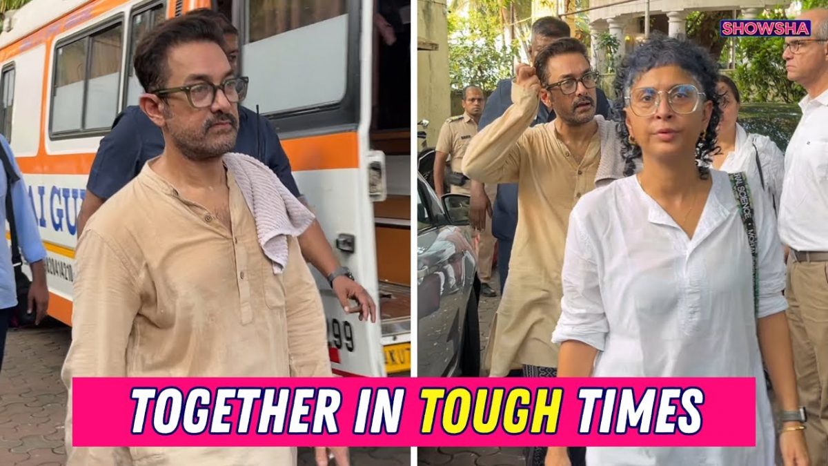 Aamir Khan & Kiran Rao Arrive At Reena Dutta's Father's Last Rites I ...