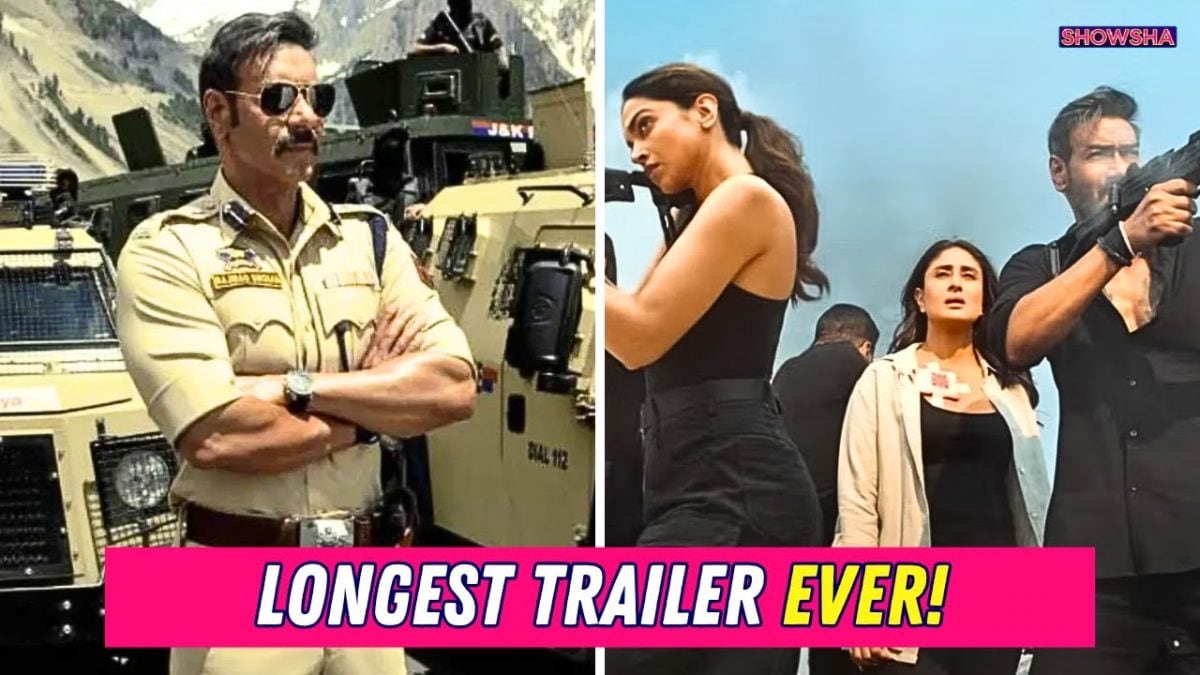 Singham Again Trailer Becomes The Longest Trailer In Hindi Cinema ...