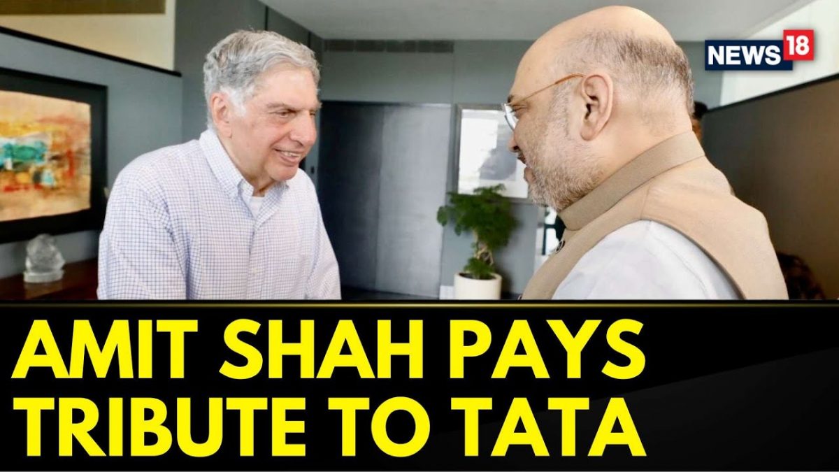 Ratan Tata News | Ratan Tata Death | Amit Shah Pays Tribute To Ratan ...