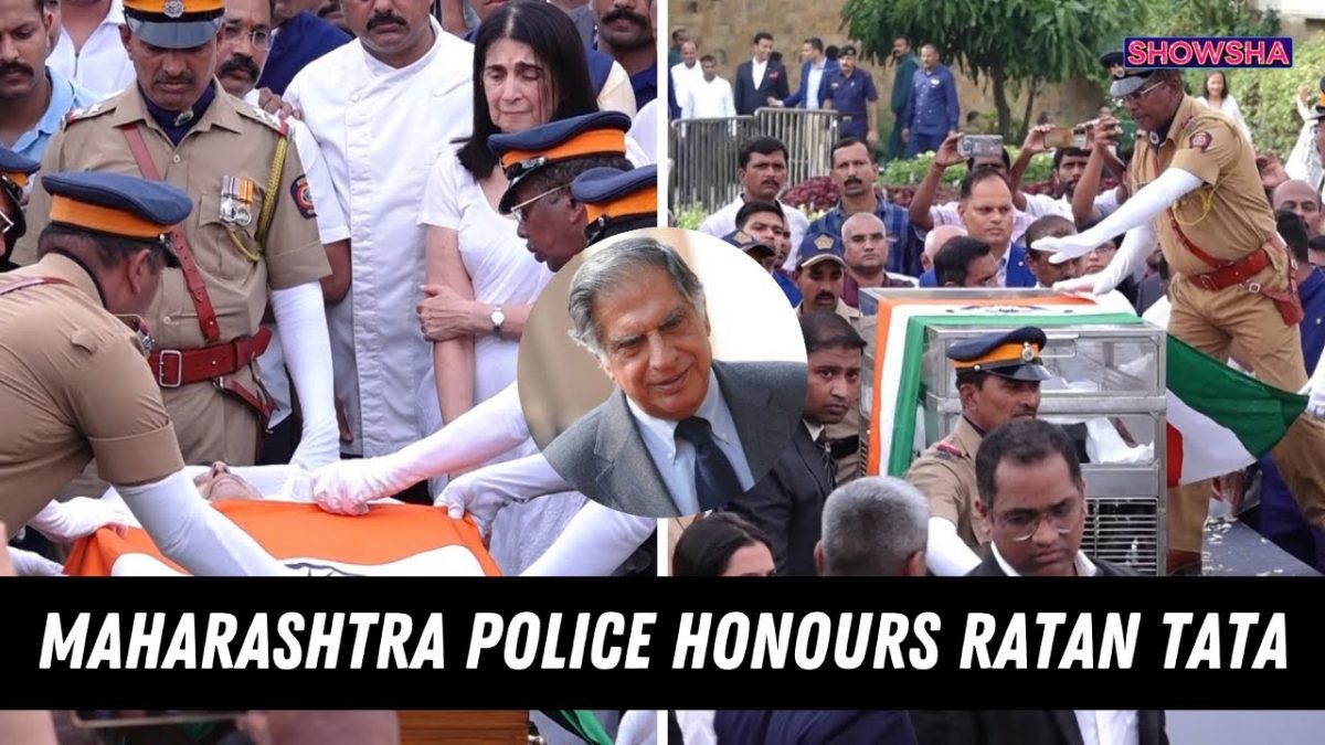 Maharashtra Police Honours Ratan Tata As His Mortal Remains Are Taken ...