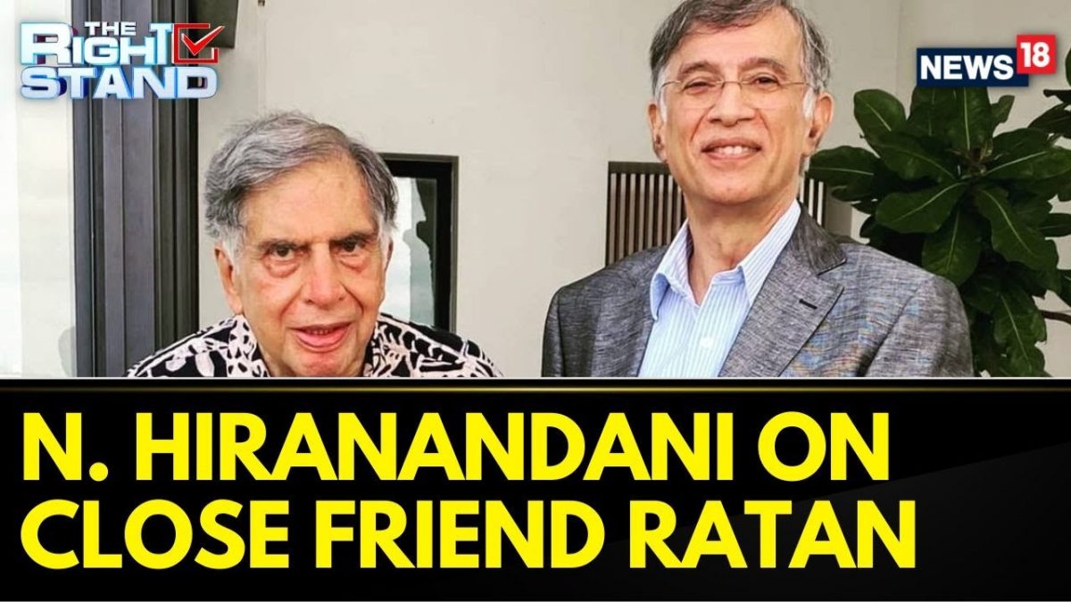 Tribute To Ratan Tata: MD Of Hiranandani Group N.Hiranandani Mourns ...