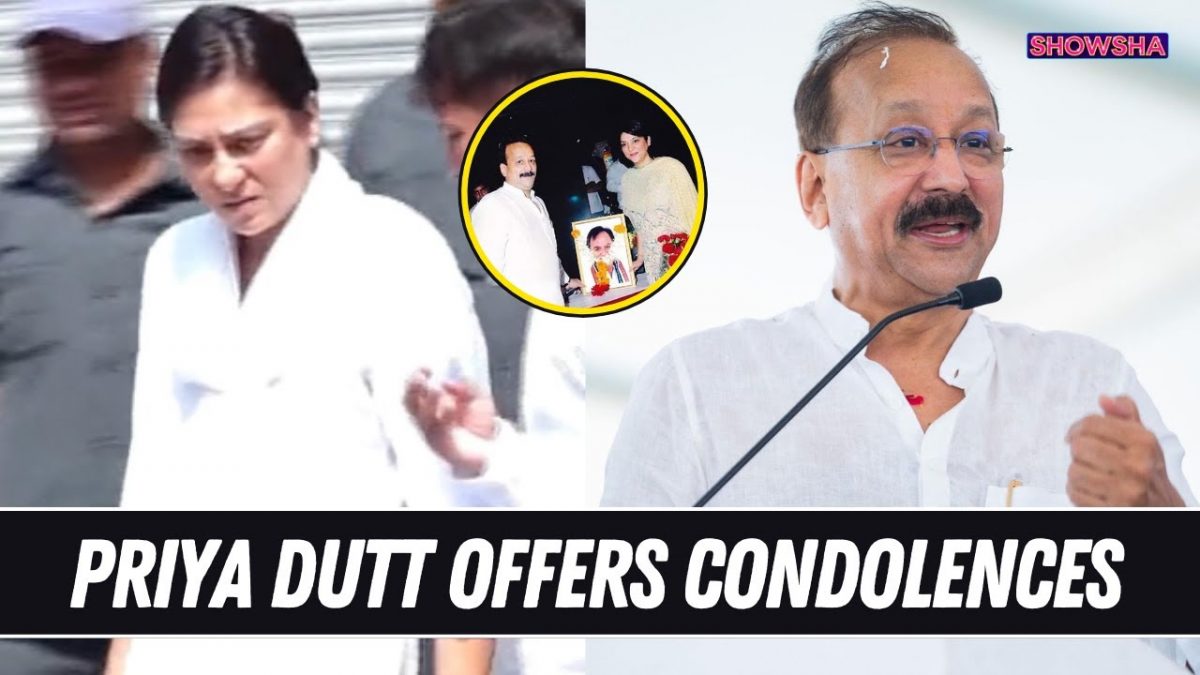 Sanjay Dutt’s Sister & Congress Leader Priya Dutt Meets Baba Siddique's Grieving Family | WATCH ...
