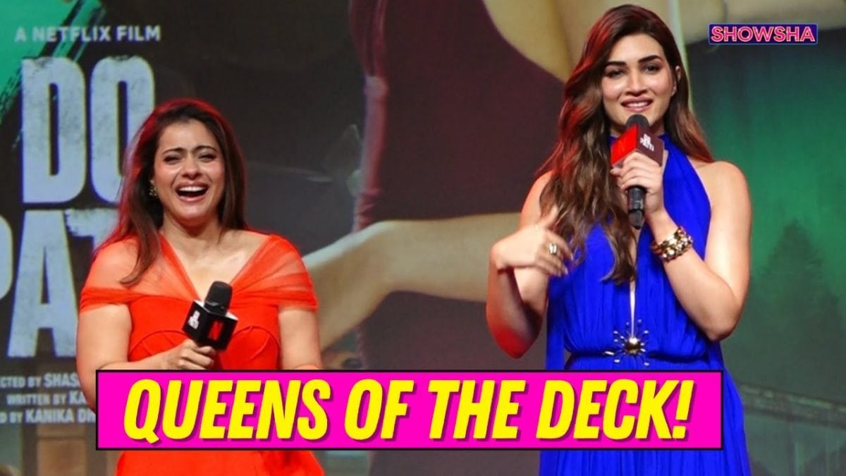 Kajol Sizzles In Red, Kriti Sanon Stuns In Blue At The Trailer Launch ...