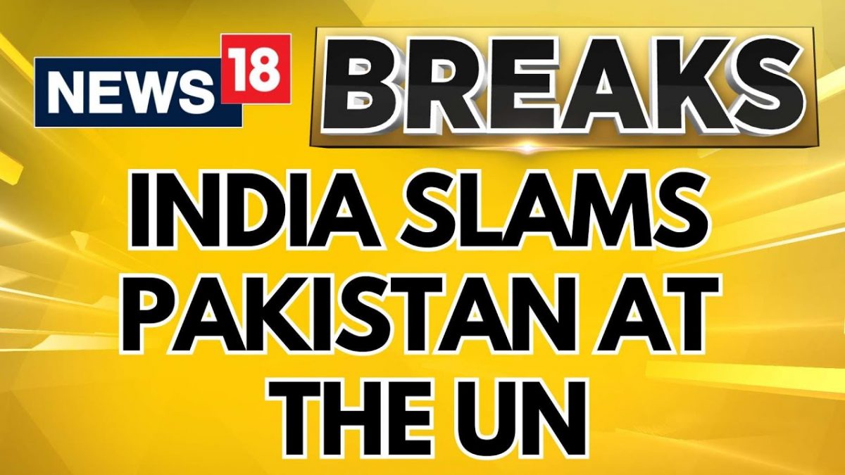 India Slams Pakistan At The Un , Slams Pakistan For Raking Kashmir ...