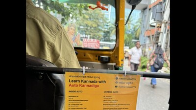 Bengaluru Auto Driver Offers Passengers Crash Course in Kannada with ...