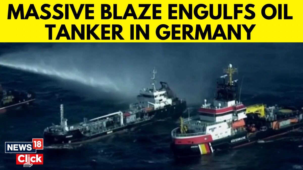 Oil Tanker Catches Fire Off Germanys Coast, Major Environmental Risk ...
