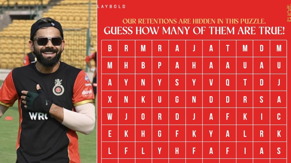 RCB 'Reveal' Their Retentions In A Word Puzzle: 'Decipher The Clues And ...