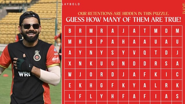 RCB 'Reveal' Their Retentions In A Word Puzzle: 'Decipher The Clues And ...