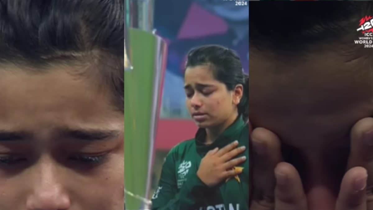 Pakistan Captain Fatima Sana In Tears During National Anthem After ...