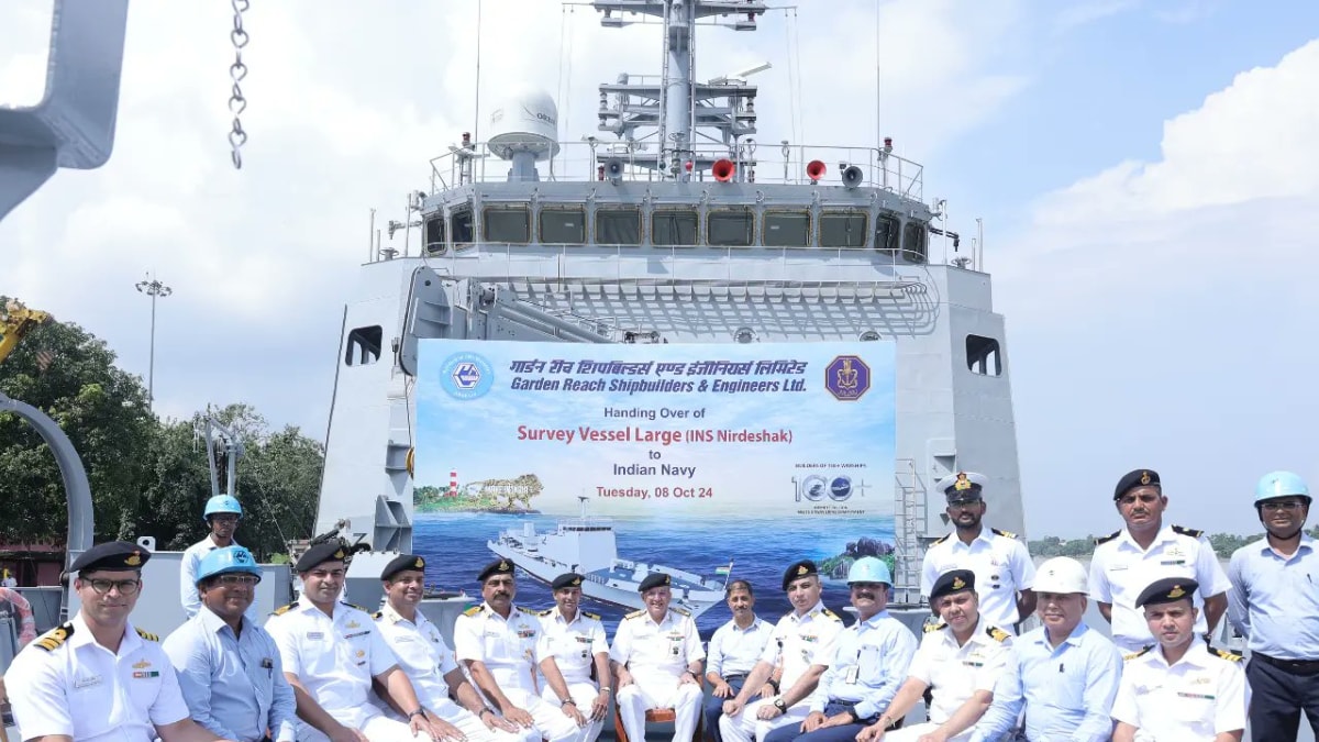 GRSE Deliver INS Nirdeshak, Second Survey Vessel to Indian Navy | India ...