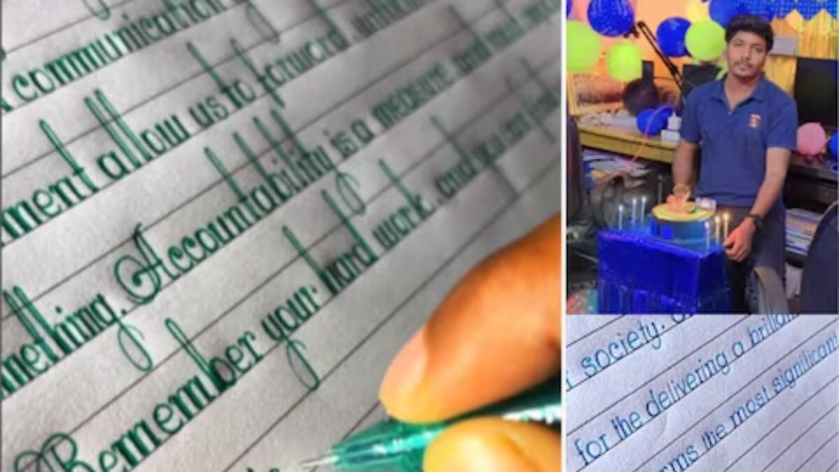 'Handwriting So Beautiful': Class 8 Student's Calligraphy Leaves ...