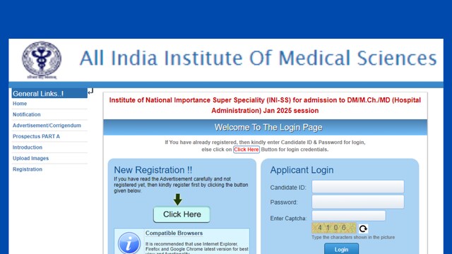 INI SS January 2025 Registration Begins At aiimsexams.ac.in, Direct ...