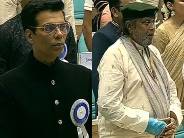 Karan Johar, Rishab Shetty, Mithun Chakraborty Sing National Anthem at National Film Awards 2024 ...