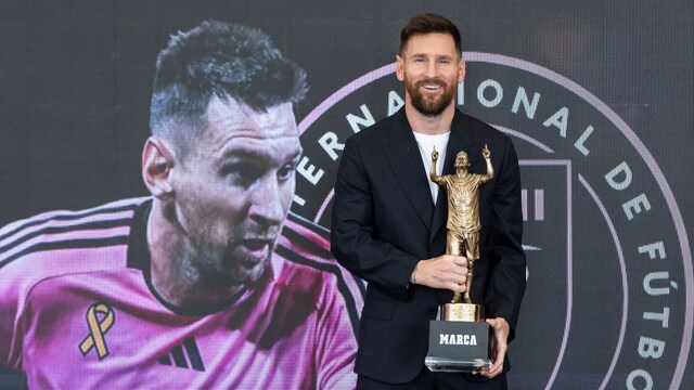 Lionel Messi Presented With Inaugural MARCA America Award | Football ...