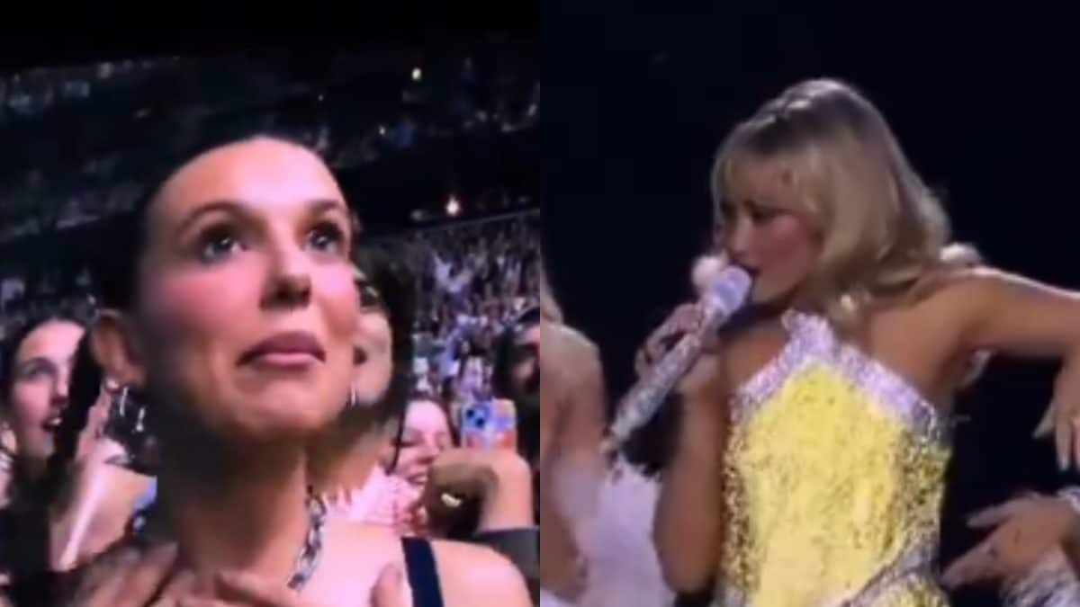 Millie Bobby Brown Gets 'Arrested' At Sabrina Carpenter's Show ...