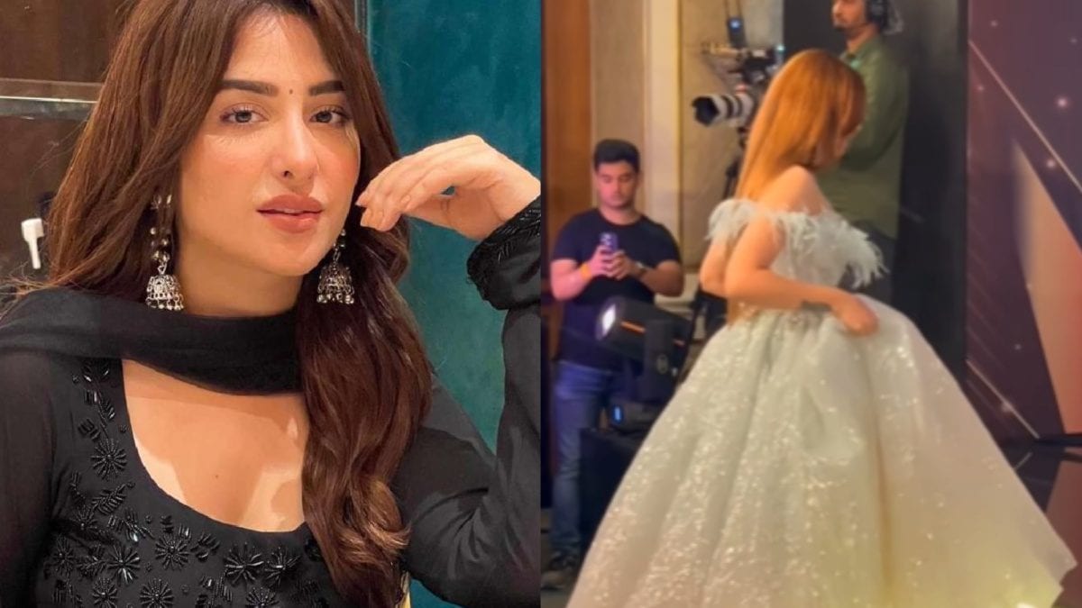 Watch: Bigg Boss 13 Fame Mahira Sharma Steps On Her Gown And Trips On ...