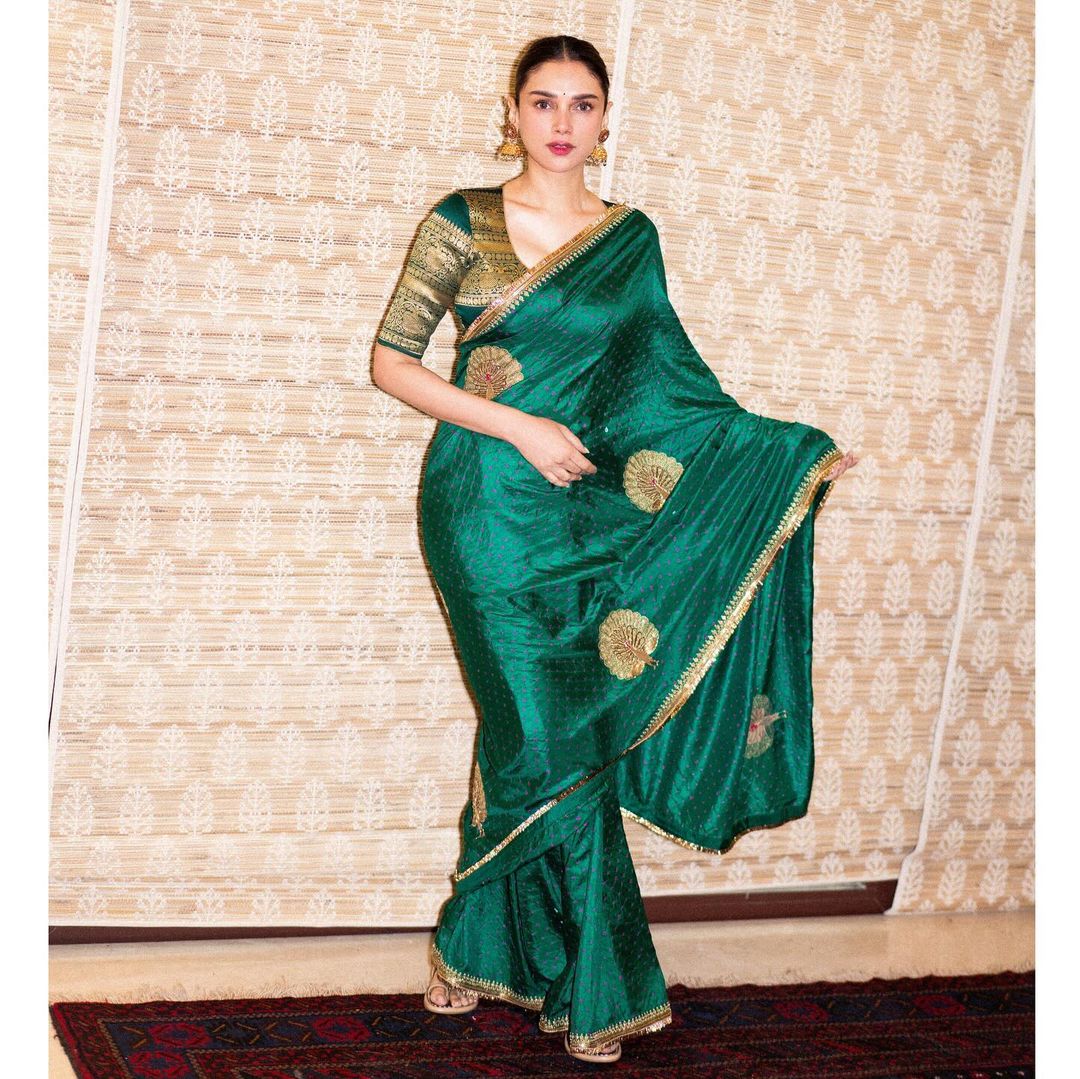 Navratri 2024 Day 2 Colour GREEN: Stunning Celebrity Looks to Inspire ...