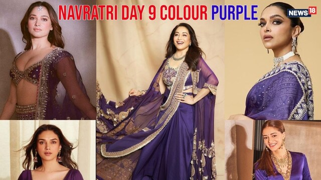 Navratri 2024 Day 9 Colour: Stunning Purple Outfits to Elevate Your ...