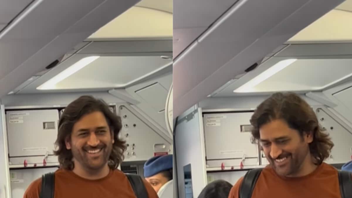 Watch: MS Dhoni Greets Co-Passengers On Flight, Fans Call It 'Perfect ...