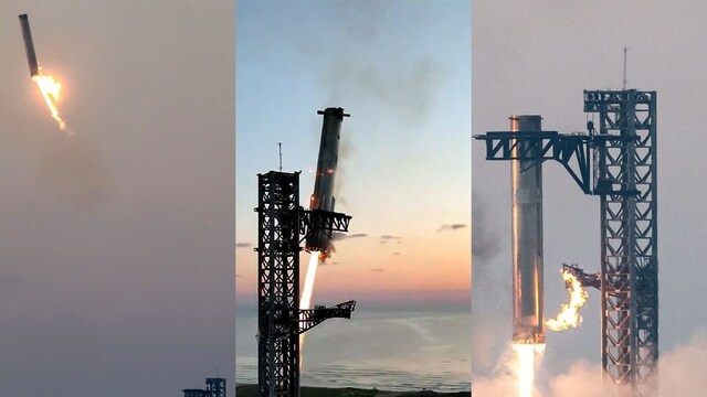 SpaceX Makes History As Mechanical Arms Catch Giant Starship Booster ...