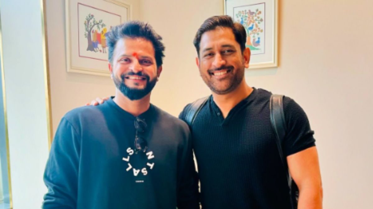 MS Dhoni Catches Up With Old Mate Suresh Raina Ahead Of CSK's Retention Announcement | Cricket ...
