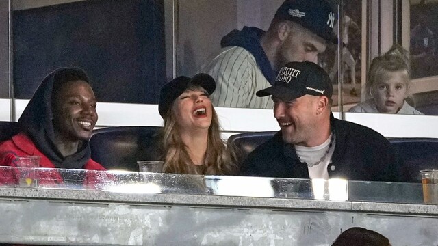 Taylor Swift And Travis Kelce Attend Game 1 of ALCS at Yankee Stadium ...