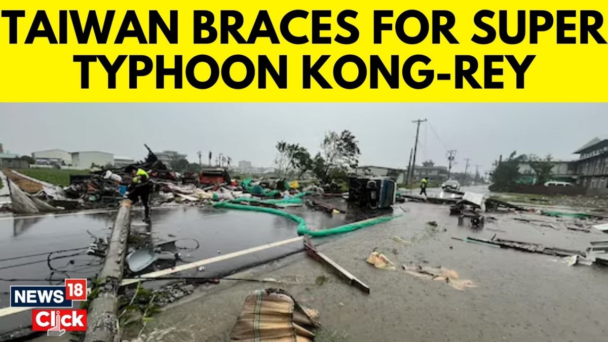 Taiwan Braces For Super Typhoon Kong-Rey, Thousands Evacuated, Schools ...