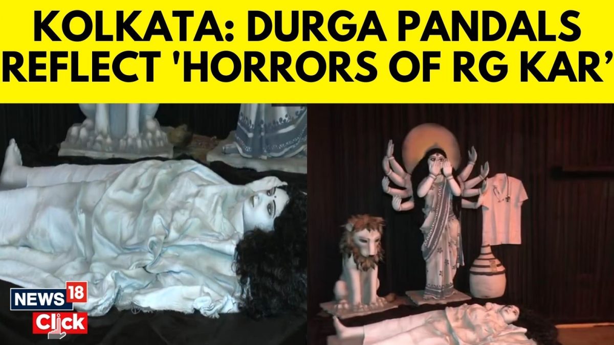 Lajja-themed Pandal for Durga Puja Celebrations in Kolkata After RG Kar ...