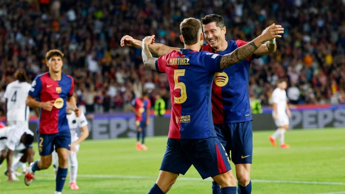 UEFA Champions League: Robert Lewandowski Hits Brace as Barcelona Beat ...