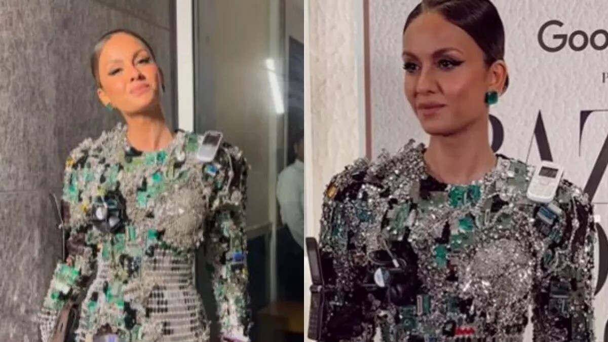 Natasha Poonawalla Dazzles in Schiaparelli's Tech-Infused Haute Couture ...
