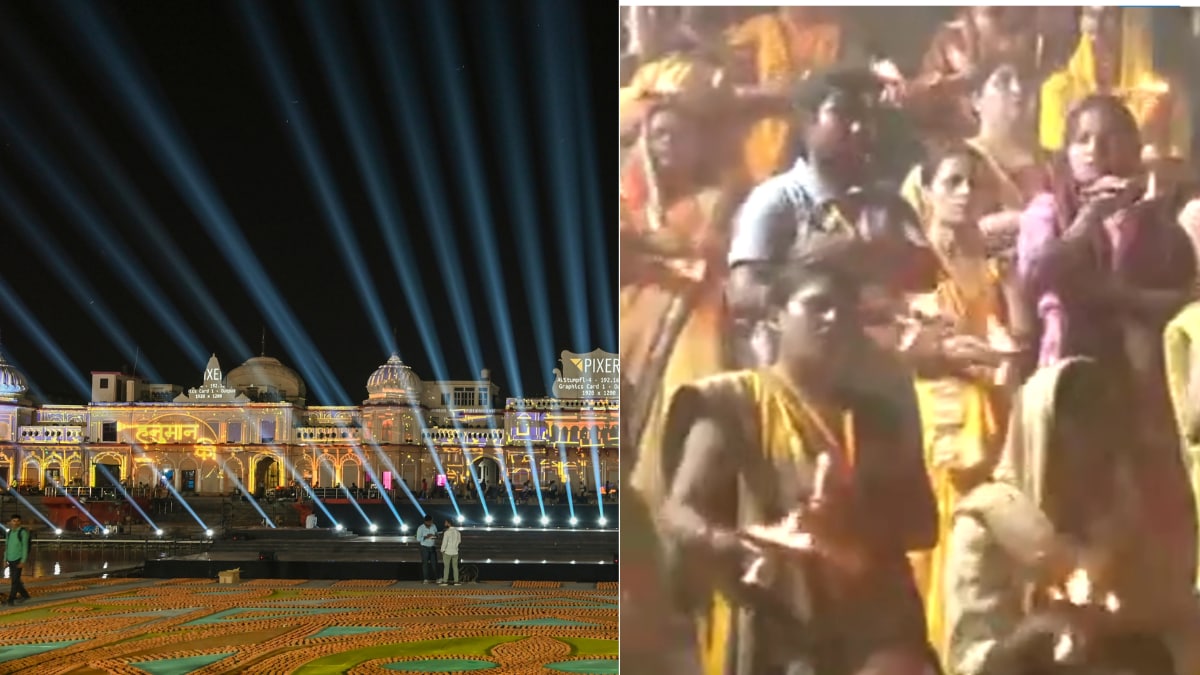 Ayodhya Lits Up For Grand Deepotsav, Women Perform Saryu Aarti | Watch ...