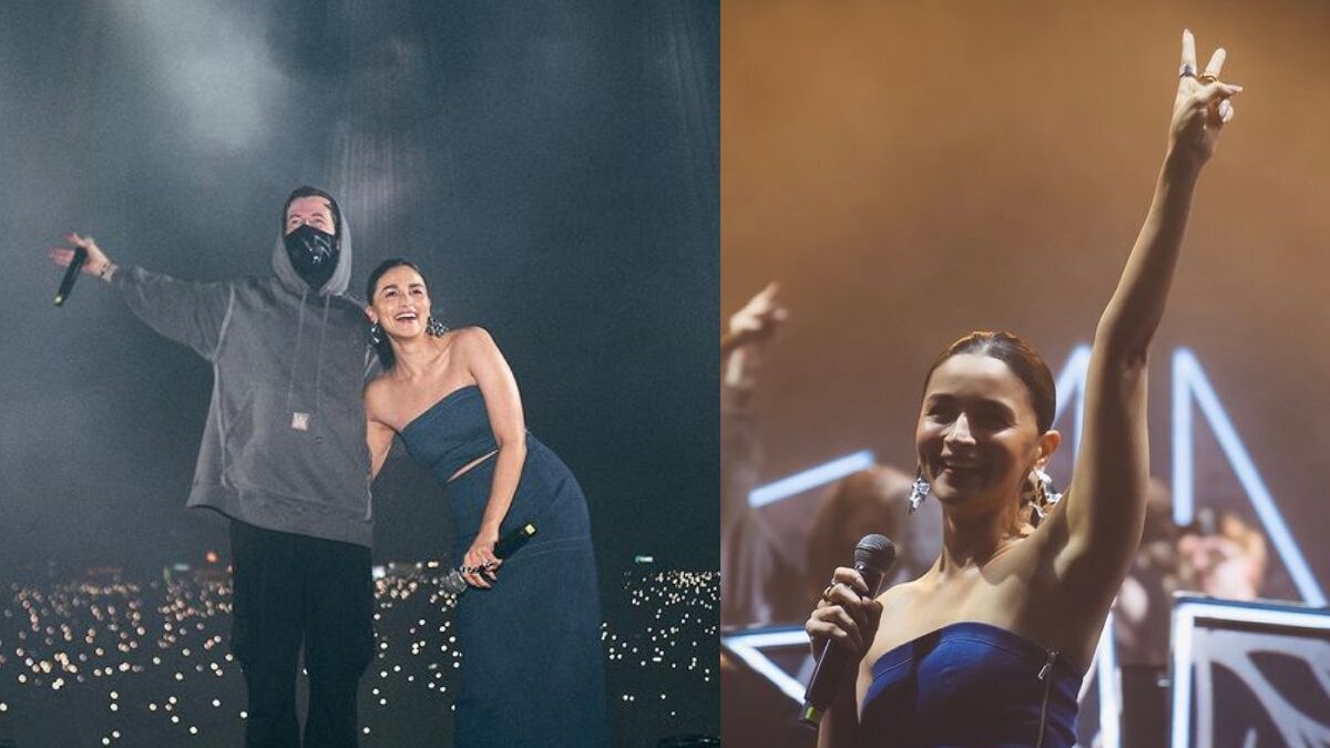 Alia Bhatt Rocks A Strapless Co-Ord Set At Alan Walker’s Live Show - News18
