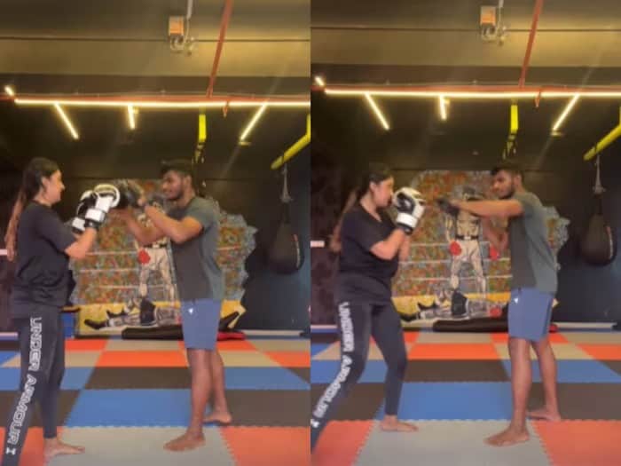Photos Of Actress Urvashi’s Daughter Kunjatta Practising Kickboxing ...