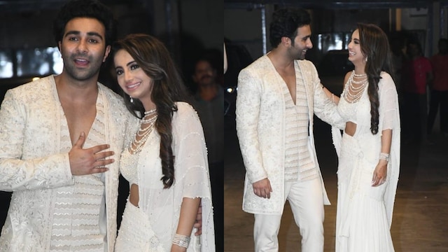 Aadar Jain Poses With Wife-To-Be Alekha Advani In First Appearance ...