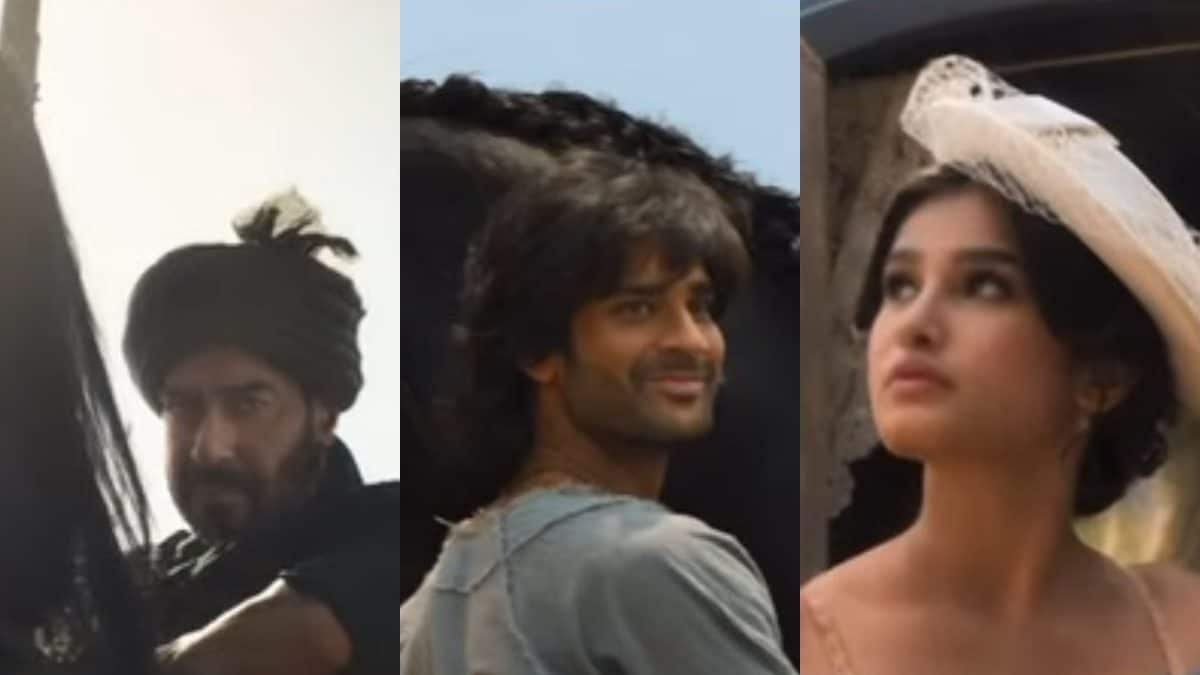 Azaad Teaser Out: Ajay Devgn Joins Debutants Aaman Devgan And Rasha ...