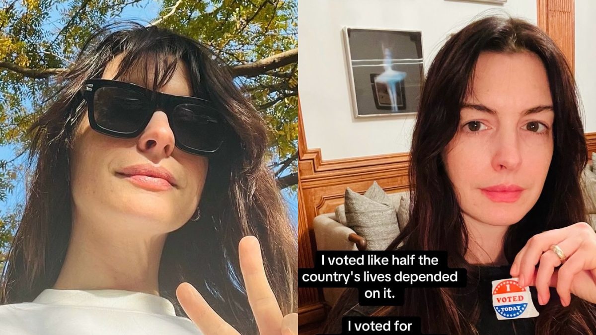 Anne Hathaway Sparks 'Political Debate' With Her US Election 2024 Vote ...