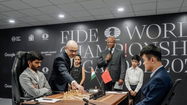 D Gukesh Vs Ding Liren, World Chess Championship, Game 2 Highlights ...