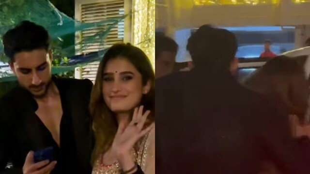 Fans Swoon As Ibrahim Ali Khan Hugs Rasha Thadani After Diwali Party ...