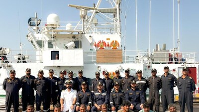 Indian Coast Guard Ship Chases Pakistani Vessel For 2 Hours, Rescues 7 ...