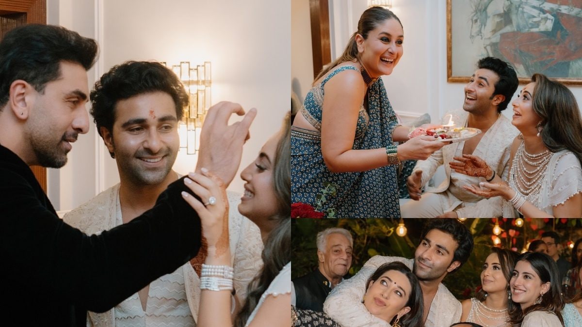 Ranbir Kapoor Applies Tika on Aadar Jain's Fiancée Alekha; Kareena ...