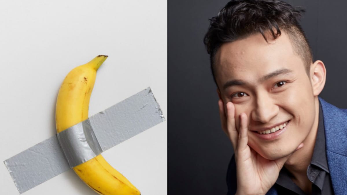 Who Is Justin Sun Who Bought 'Duct-Taped Banana’ Artwork For $6 Million ...