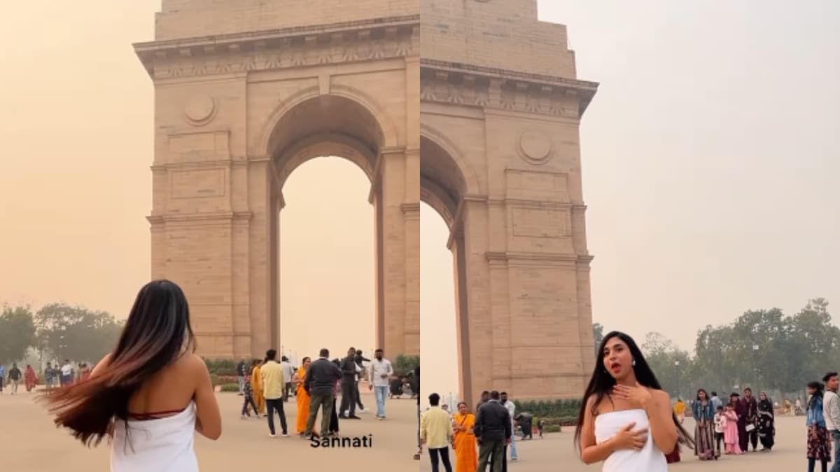 Kolkata Model’s Towel Dance At India Gate Gets Flak Weeks After ‘Vulgar’ Outfit For Durga Puja ...