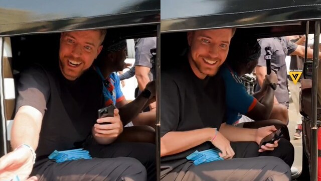 Logan Paul and MrBeast Ride A Rickshaw In Mumbai, Hand Out Chocolates ...