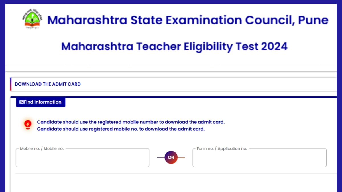 Maharashtra TET 2024 Admit Cards Out At mahatet.in, Direct Link To Download Here - Mindume.com