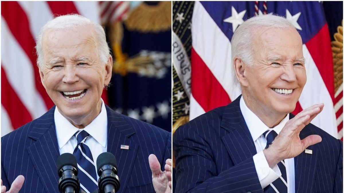 'He Voted For Trump': Internet Says Biden Looked Happiest During Speech ...
