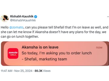 ‘Akansha Is On Leave’: Zomato’s Witty Notification Takes The Internet ...